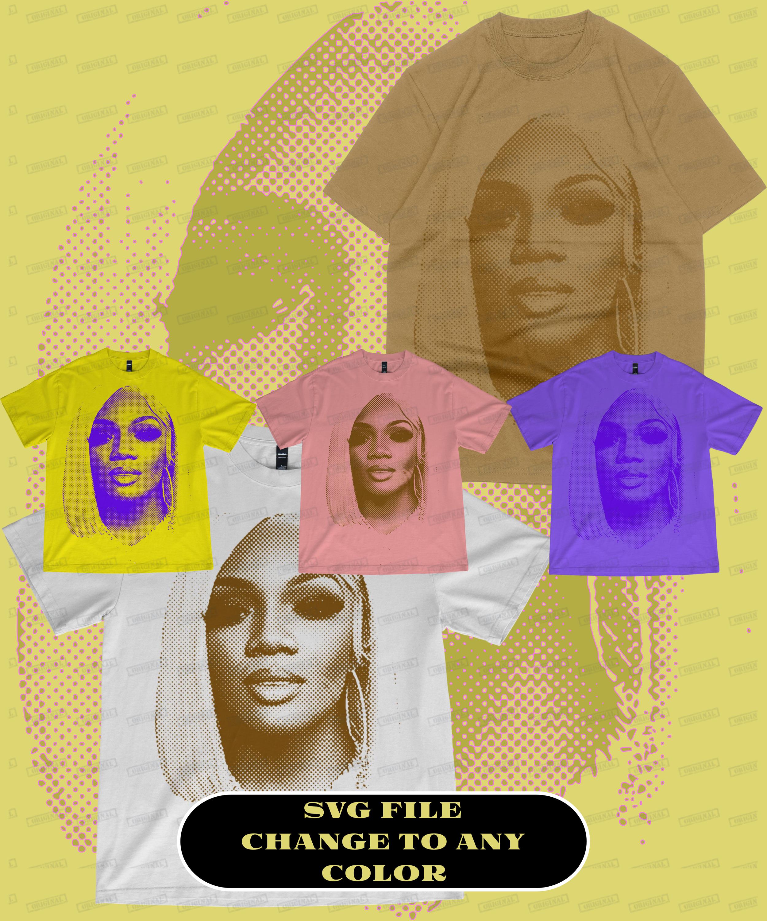 Glorilla XL Portrait 300 Dpi PNG .svg Bundle Half Toned Design Ready ...