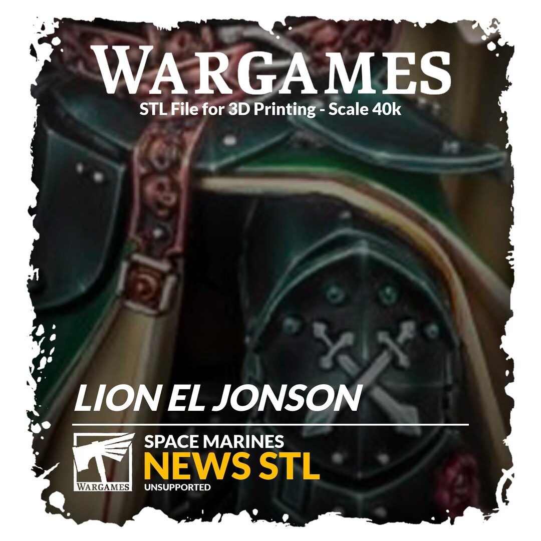 STL Primarch Lion El'jonson 40K Scale STL Files for 3D Printing - Etsy