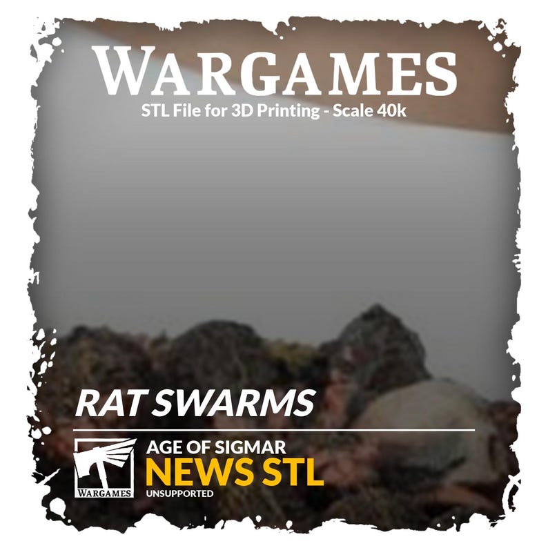 STL Rat Swarms 40K Scale STL Files for 3D Printing - Etsy