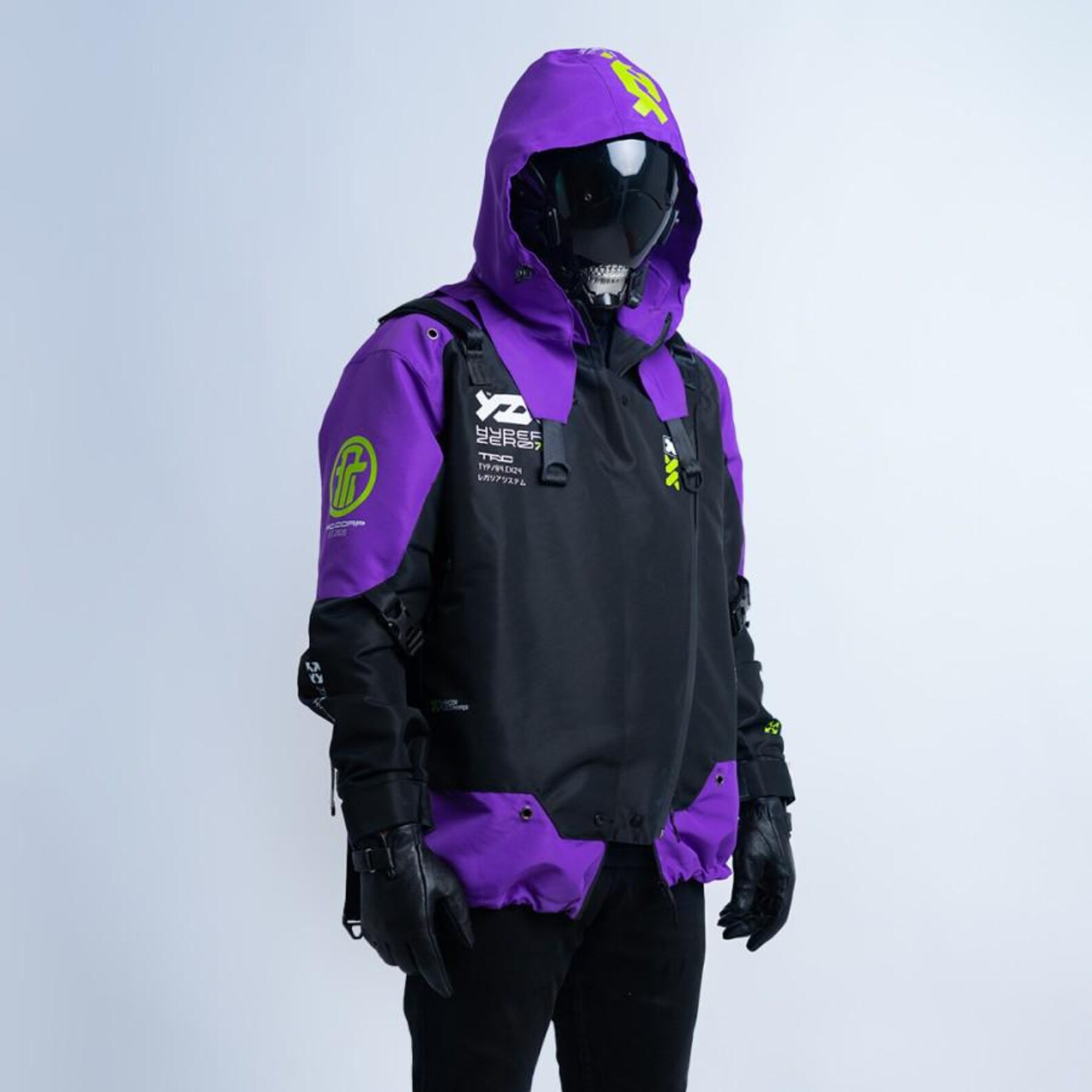 Techracer Techwear Cybernetic Series Jacket Hyper Zero Cyberpunk Jacket ...
