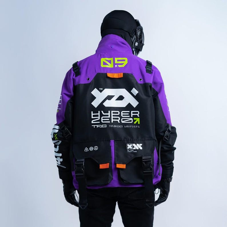 Techracer Techwear Cybernetic Series Jacket Hyper Zero Cyberpunk Jacket ...