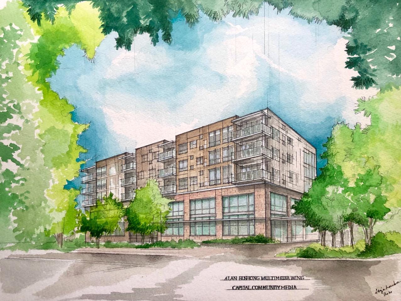 Custom Architectural Watercolor Illustration - Etsy