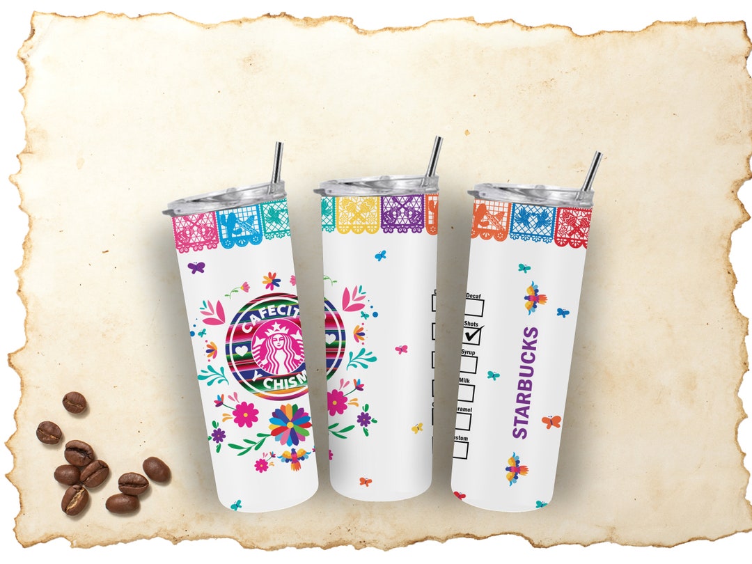 Cafecito Y Chisme Shots Tumbler, 20 Oz Stainless Steel Tumbler With ...