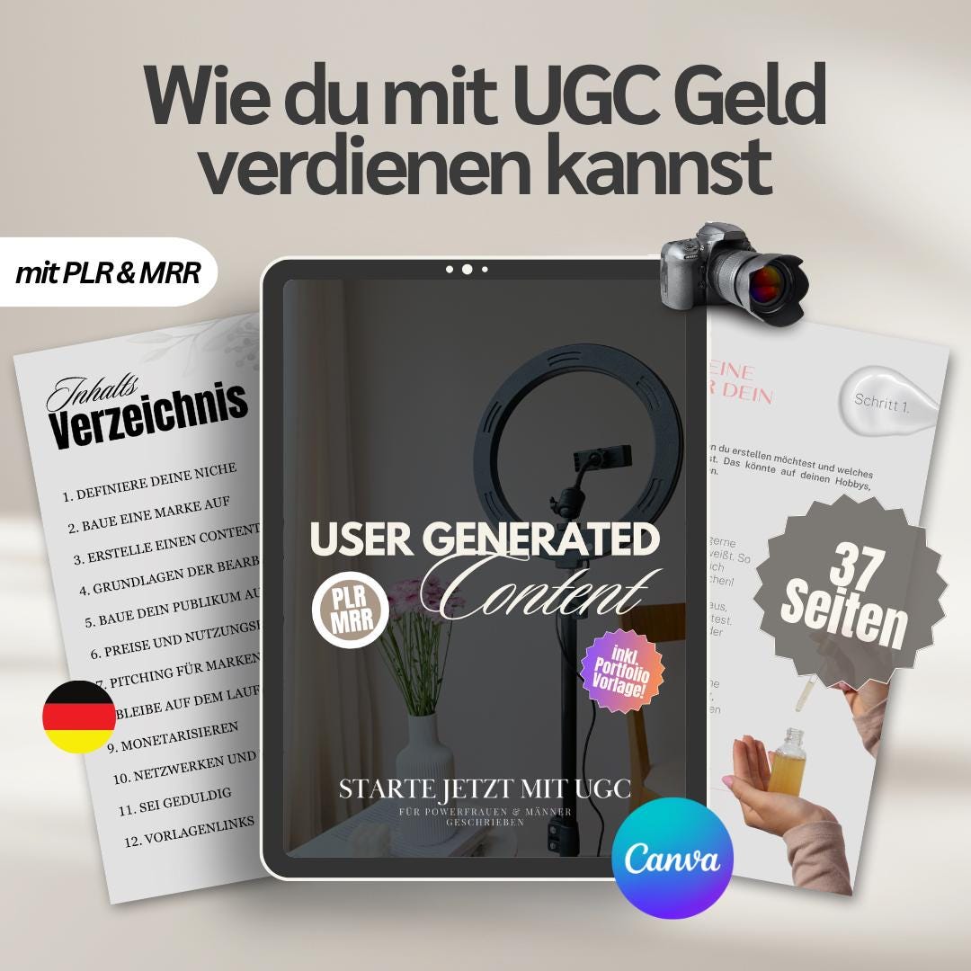 UGC Guide With Resale Rights | User Generated Content Guide for Content ...