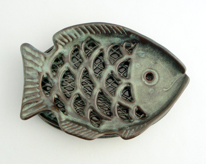 Soap Dish Blue Fish Made to Order - Etsy