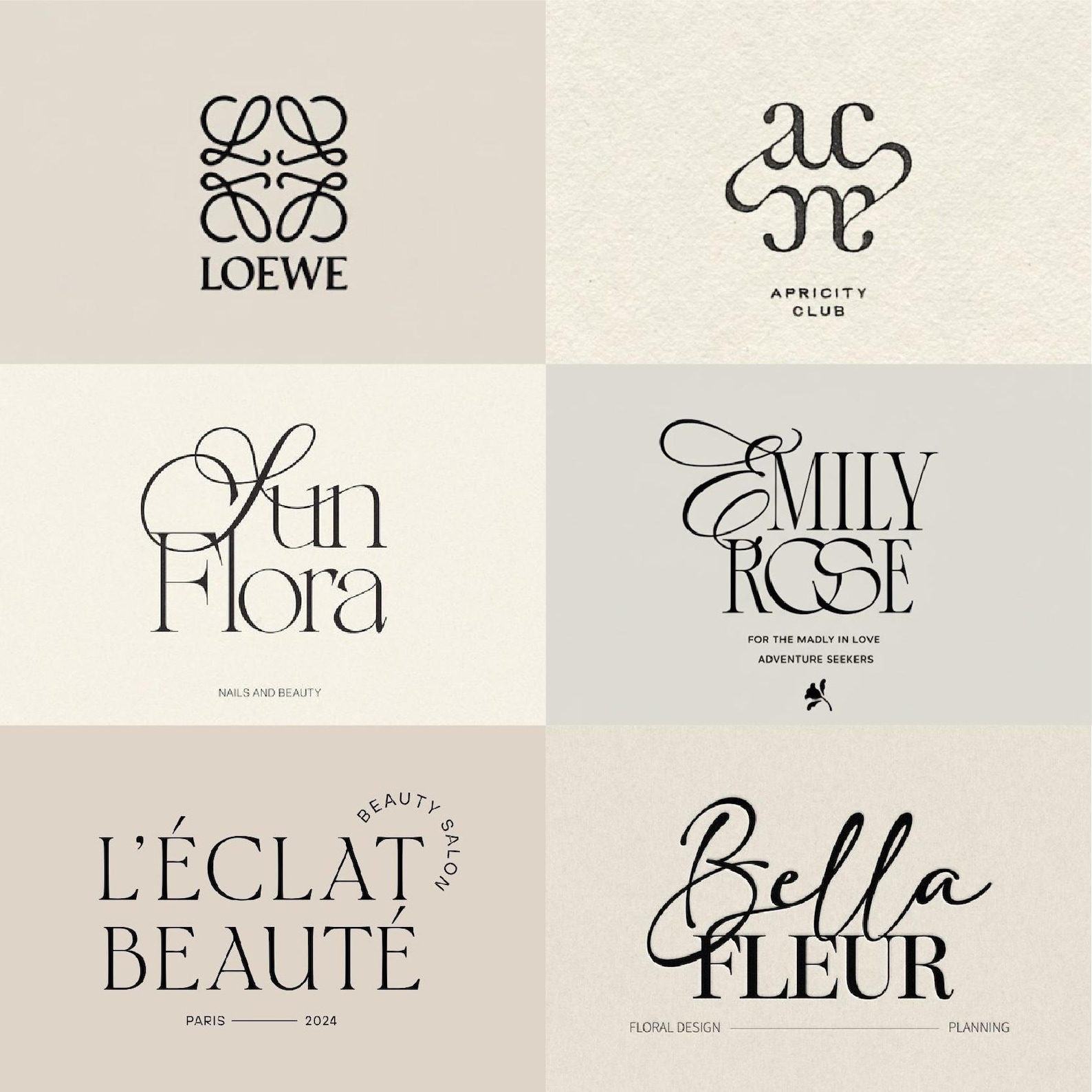 Custom Monogram Logo Design | Luxury Monogram Logo | Minimalist Wedding ...