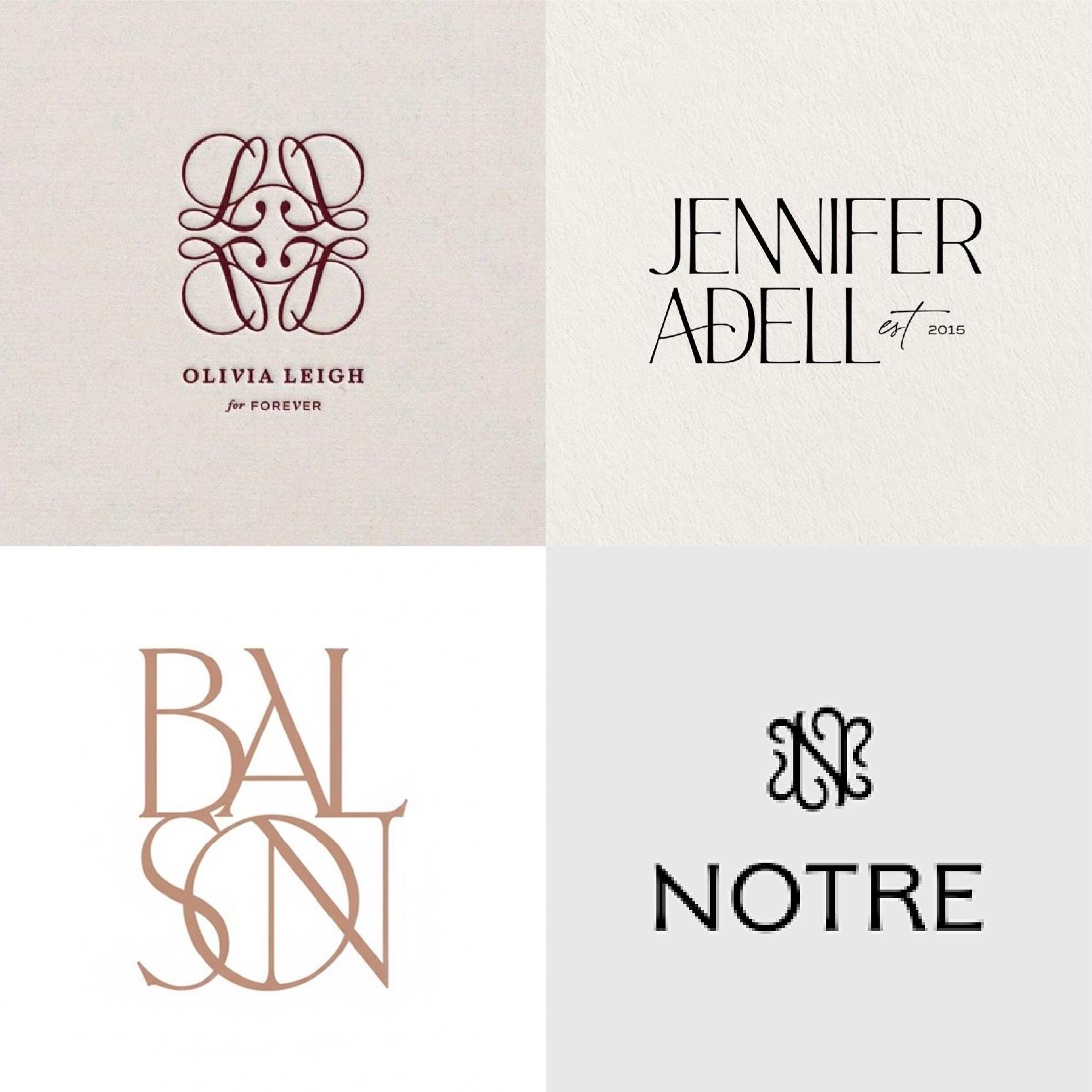 Custom Monogram Logo Design | Luxury Monogram Logo | Minimalist Wedding ...