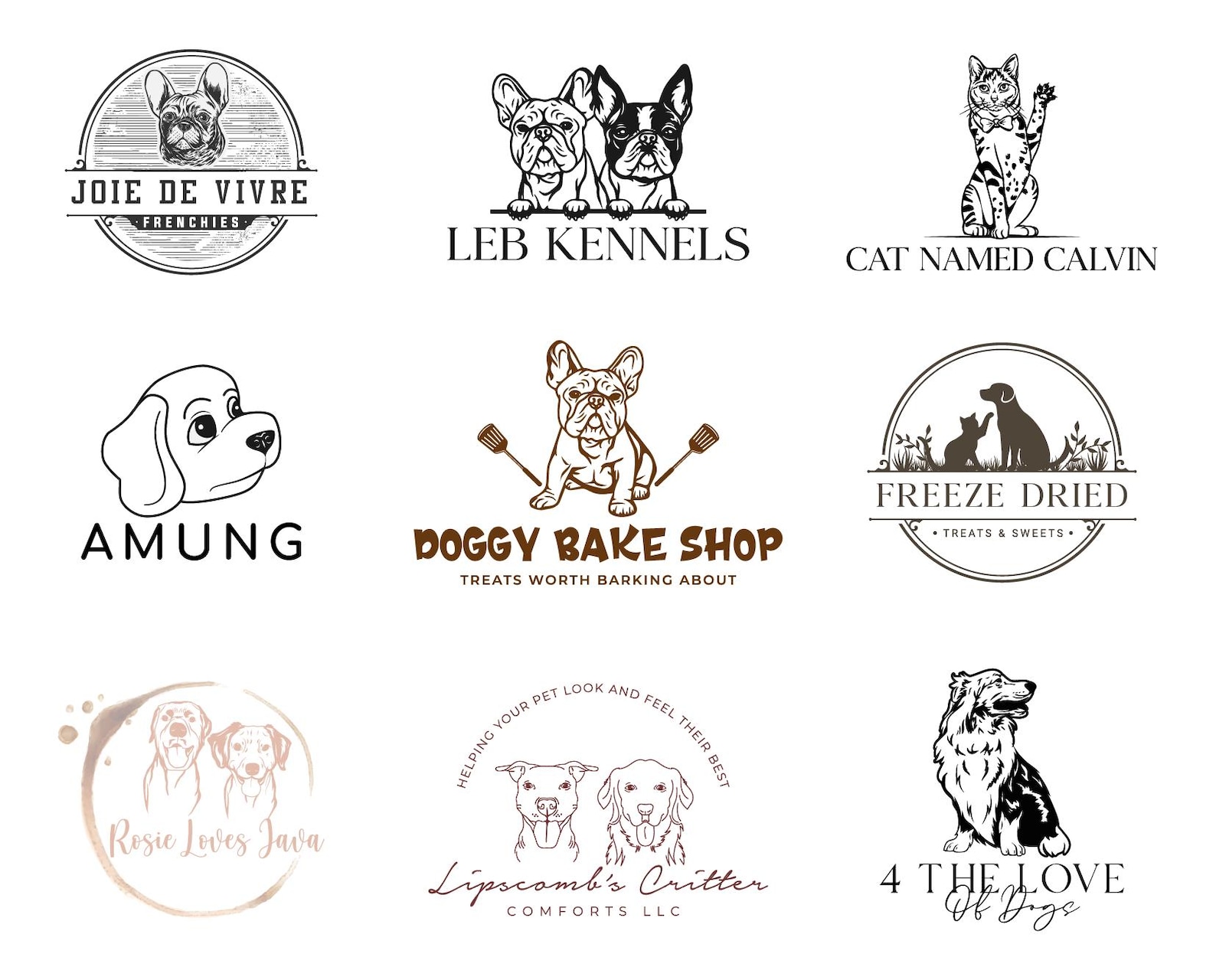 Dog Logo Design, Pet Logo, Professional Logo Design, Pet Salon Logo ...