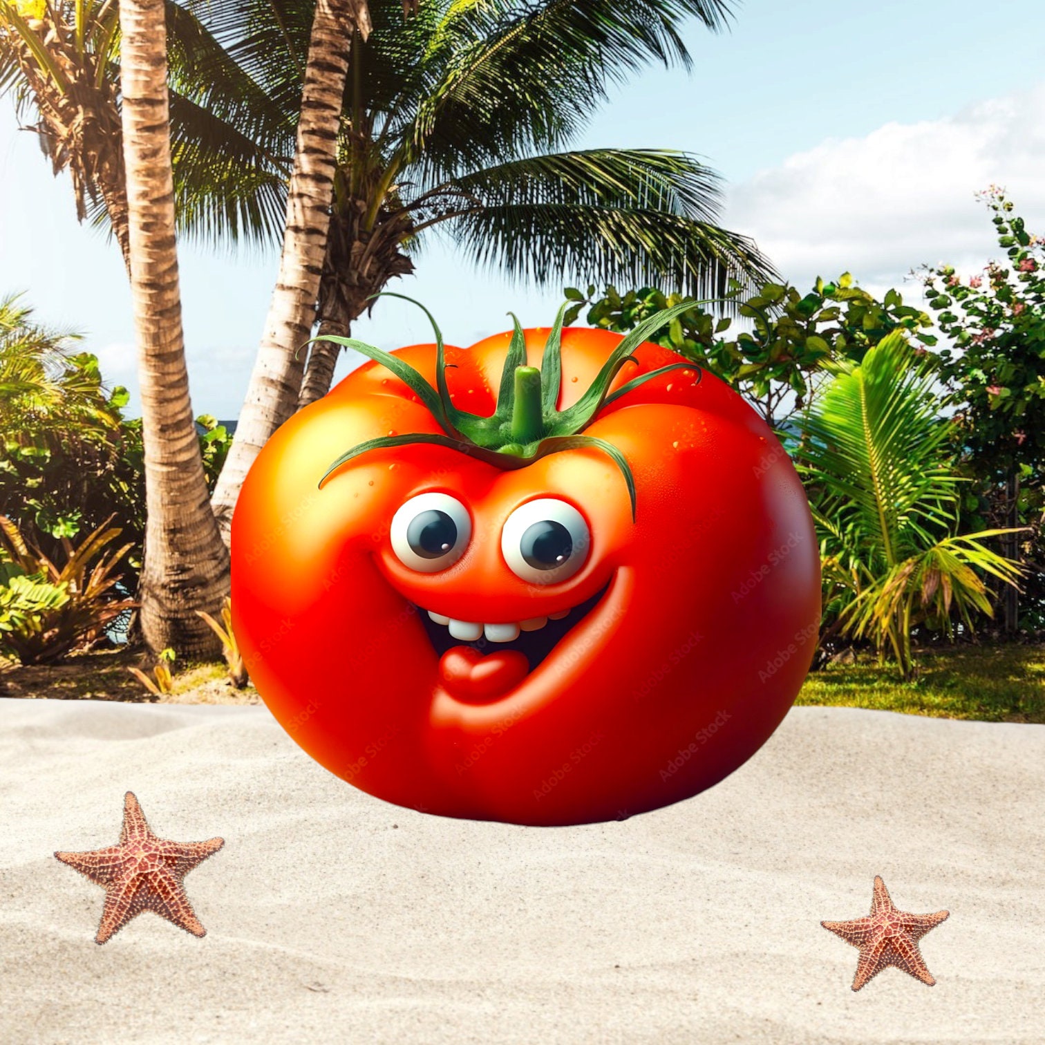 Cute Tomato Clipart Bundle - 6 High-quality - Adorable Tomato - Nursery ...