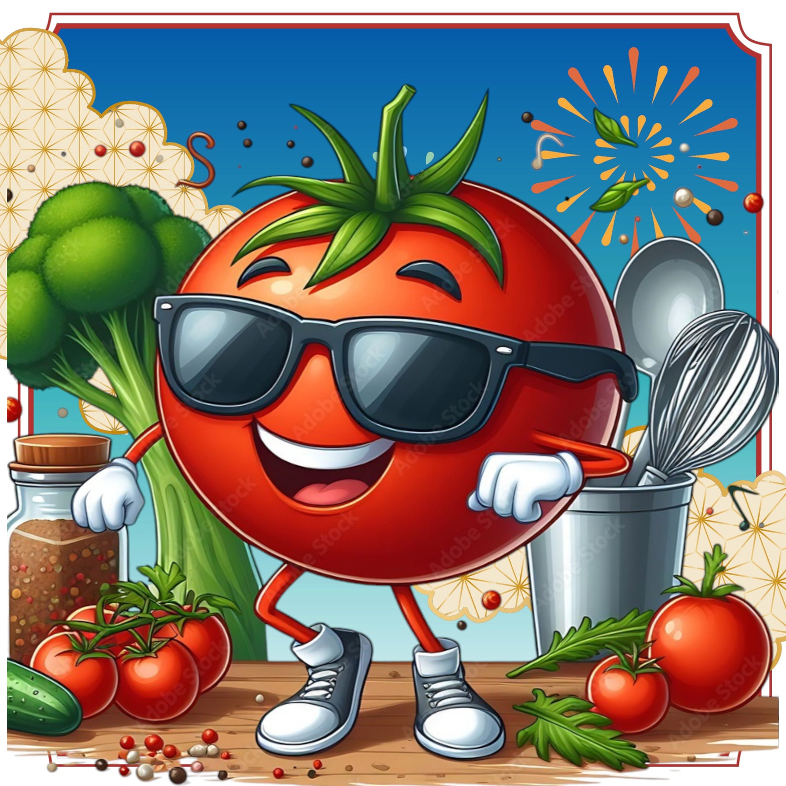 Cute Tomato Clipart Bundle - 6 High-quality - Adorable Tomato - Nursery ...