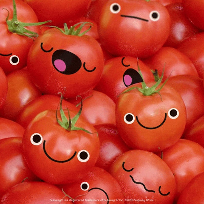 Cute Tomato Clipart Bundle - 6 High-quality - Adorable Tomato - Nursery ...