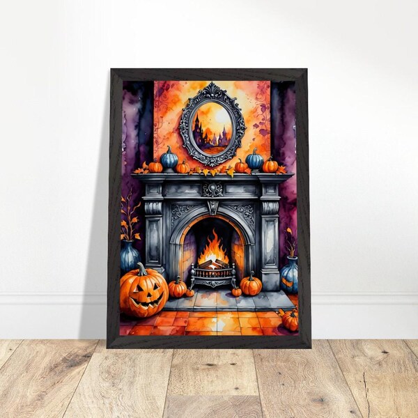 Fireplace Poster - Etsy