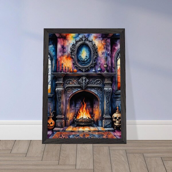 Fireplace Poster - Etsy