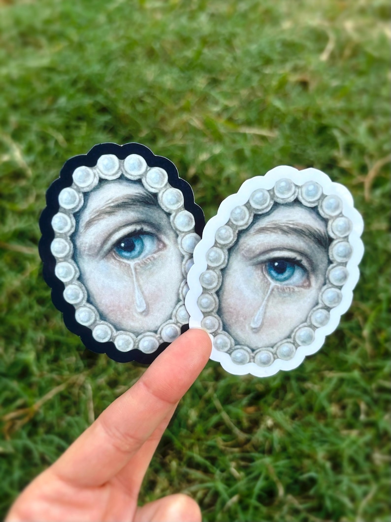Weeping Eye Sticker: Vintage Stickers, Baroque Victorian Style - Etsy