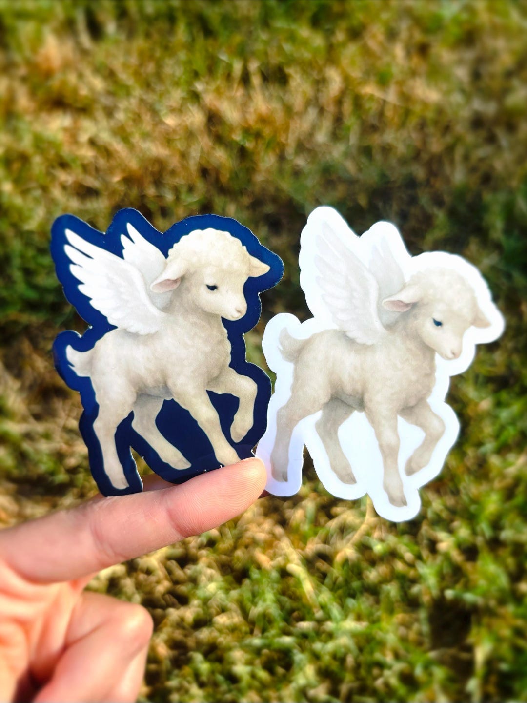 Angelic Lamb Sticker Pack - Creepy Cute Lamb Sticker, Weird Animal ...