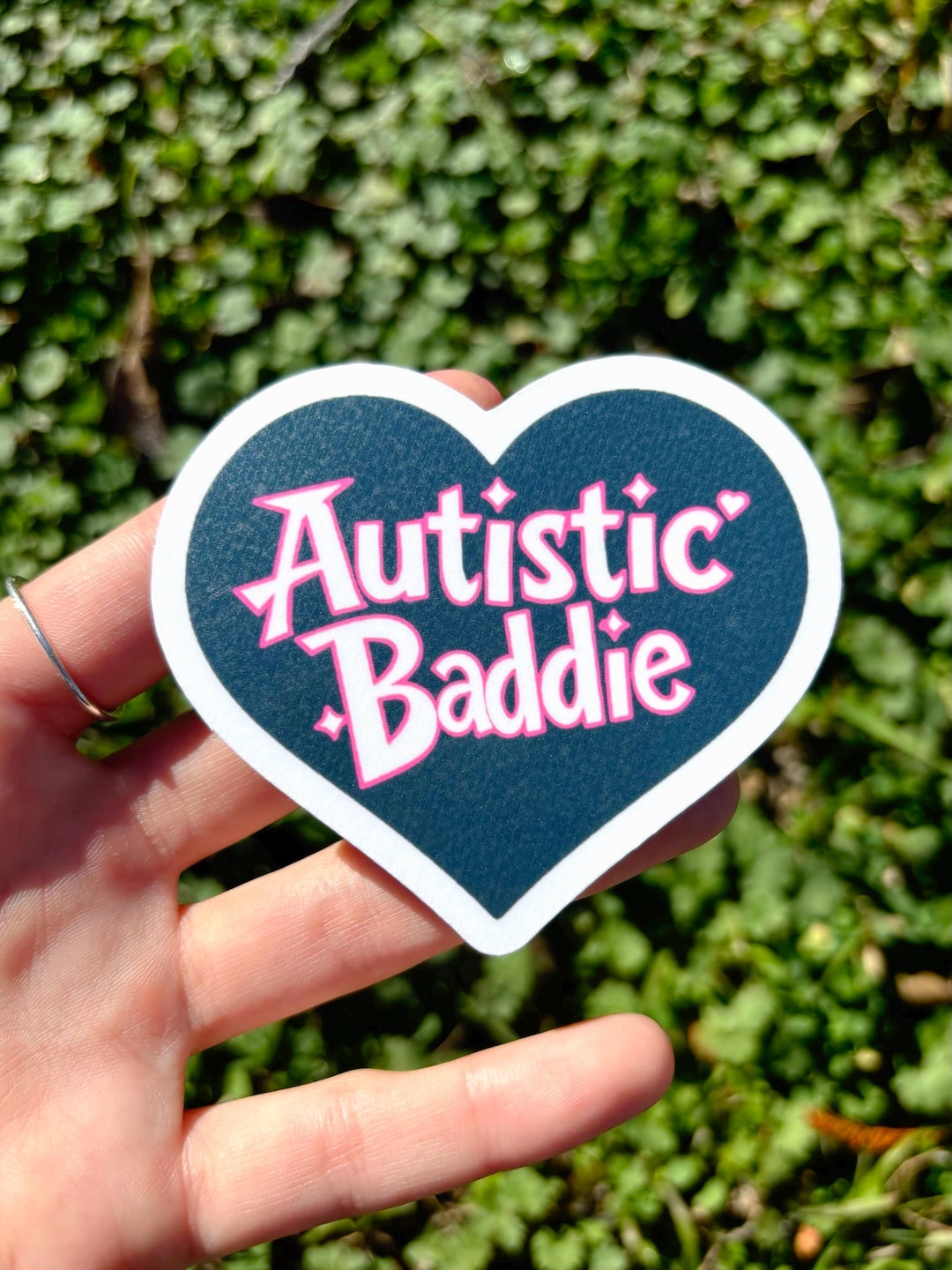 Autistic Baddie Vinyl Sticker - Cute Autism Sticker, Funny Autism ...