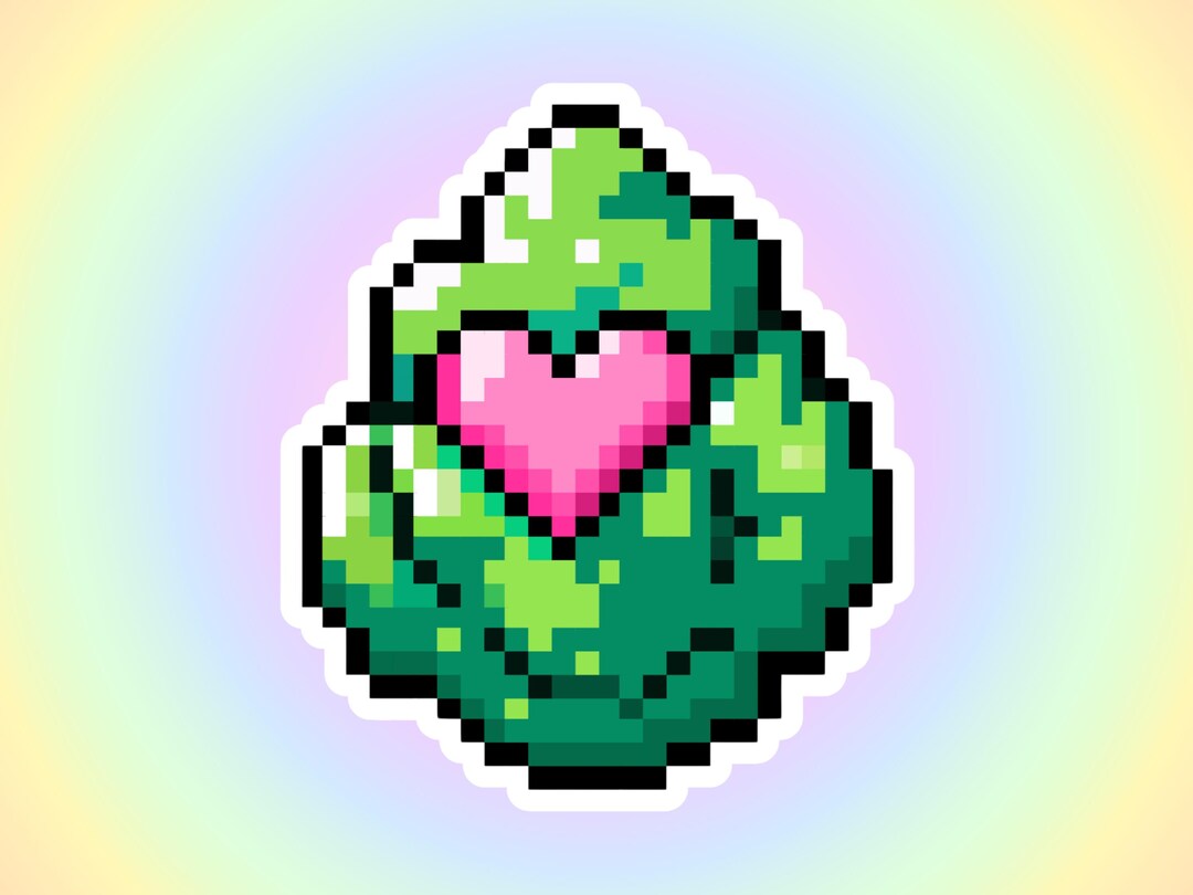 Pixel Art Weed Nugget Sticker - Cute Marijuana Nug Decal - Kawaii, 8 ...