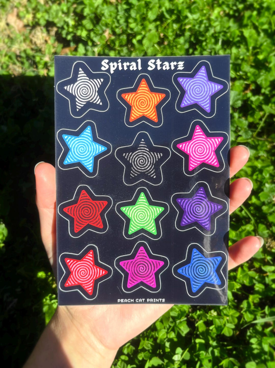 Black Star Sticker Sheet - Stars Sticker Sheet, Cute Star Sticker ...