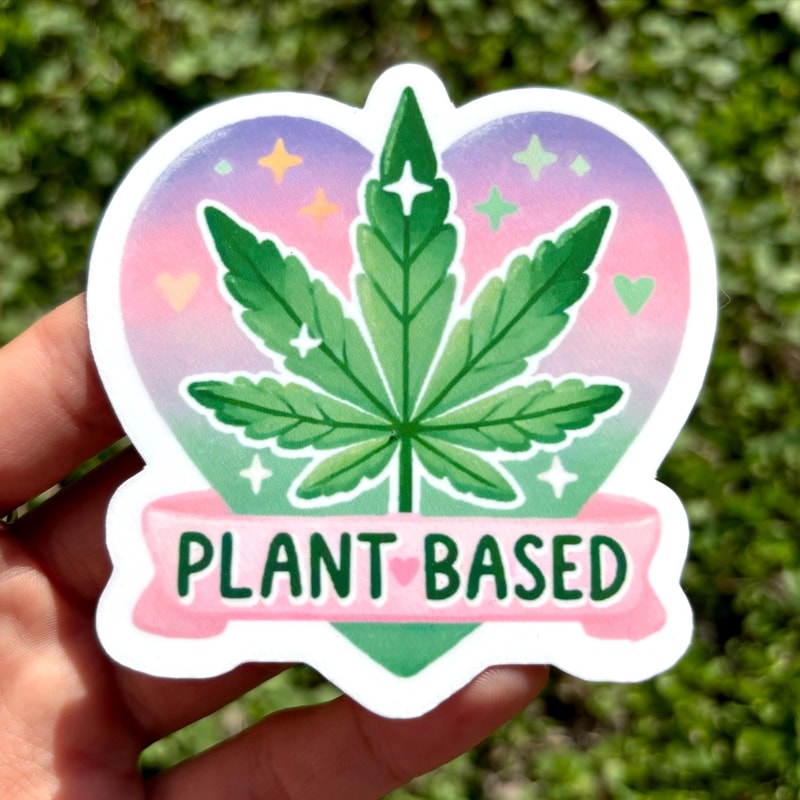 Marijuana Plant Sticker - Etsy