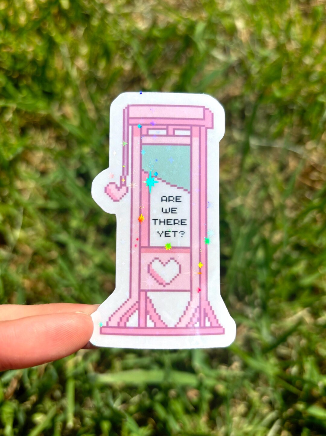Are We There yet Guillotine Sticker - Kawaii Guillotine Sticker, Cute ...