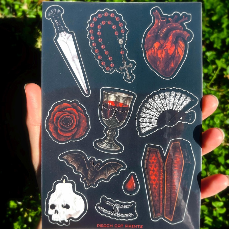 Vampire Gothic Stickers - Etsy
