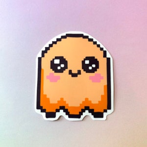 Kawaii Pixel Art Ghost Vinyl Sticker Pack - Spooky Marshmallows - Etsy