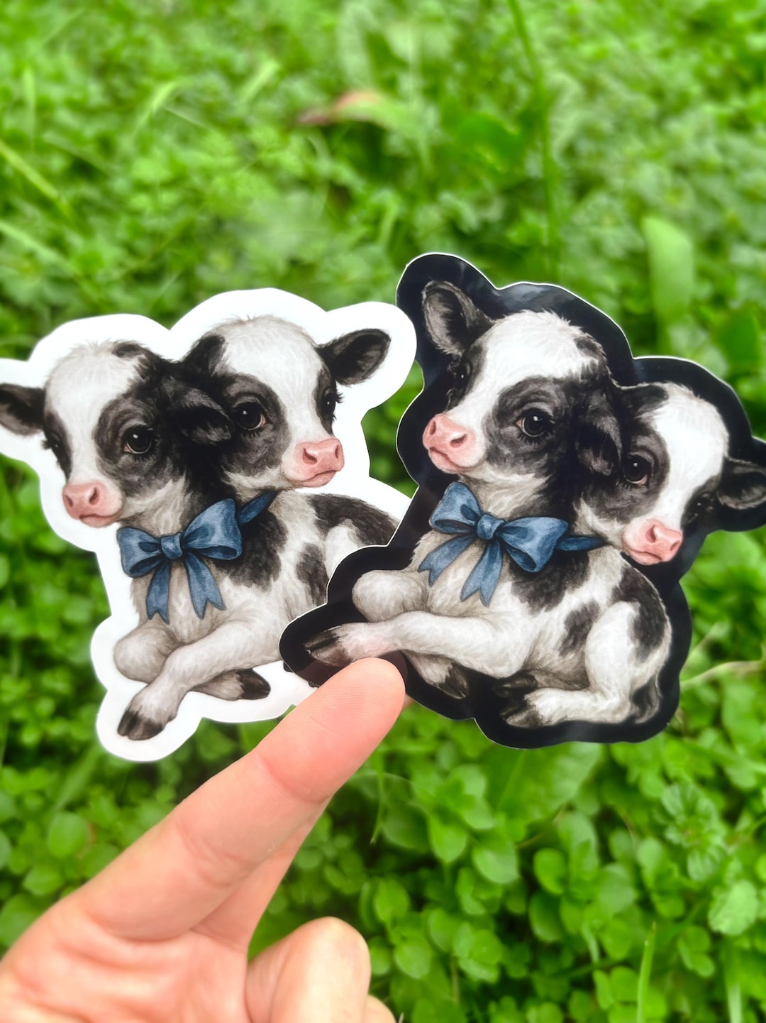 Two Headed Cow Sticker Pack - Creepy Cute Cow Sticker, Weird Cute Calf ...