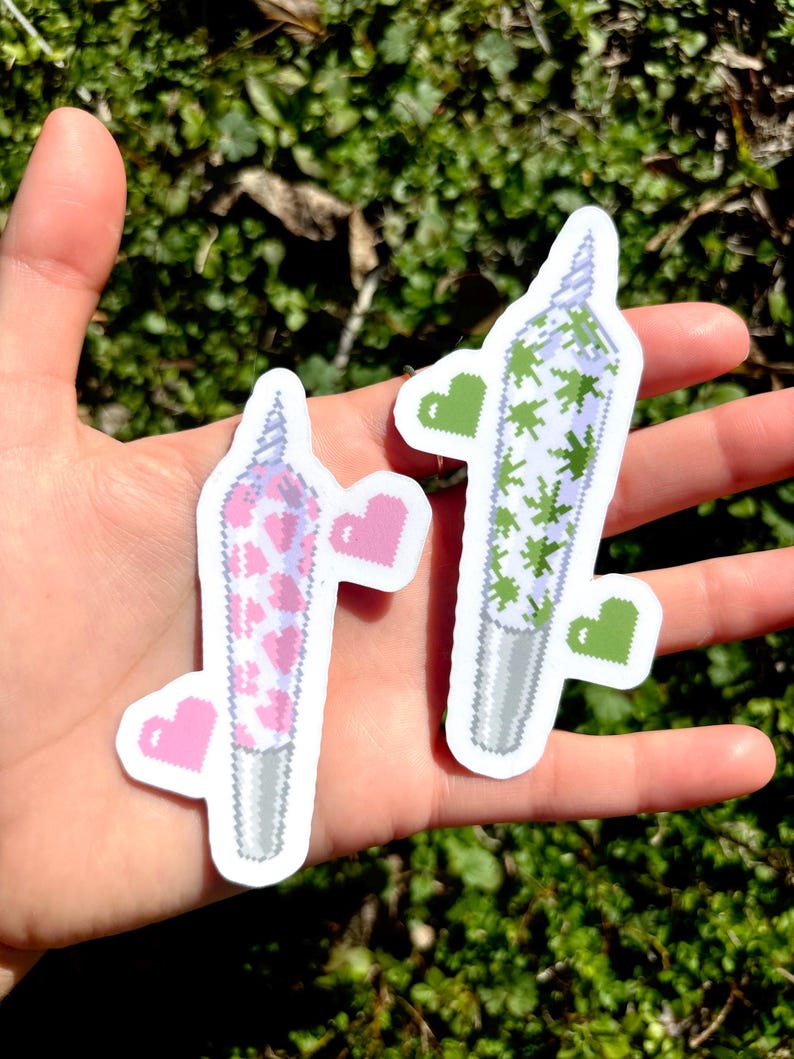 Cute Joint Vinyl Sticker Pack Holographic Joint Sticker Set, Pixel Art ...