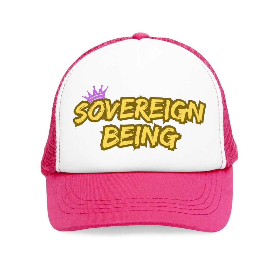 Trucker Hat - Bold Sovereign Being Mesh Cap - Make a Statement With ...