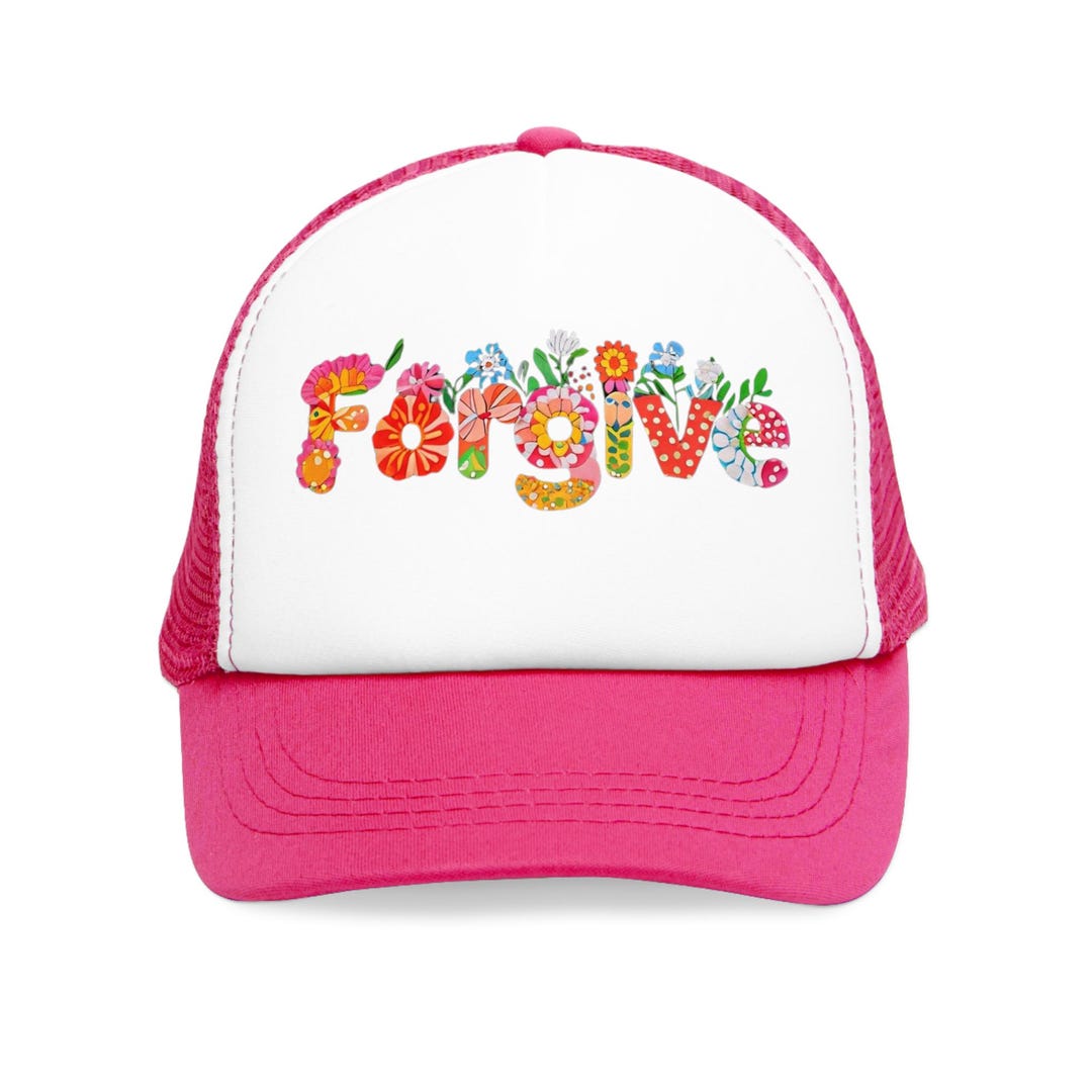 Mesh Cap With Forgiveness Embroidery Style, Forgiveness Hat ...