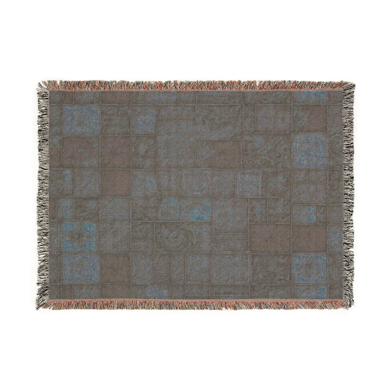 Dungeon Map Fantasy RPG Woven Blanket Cotton Throw DND Tabletop Gamer ...