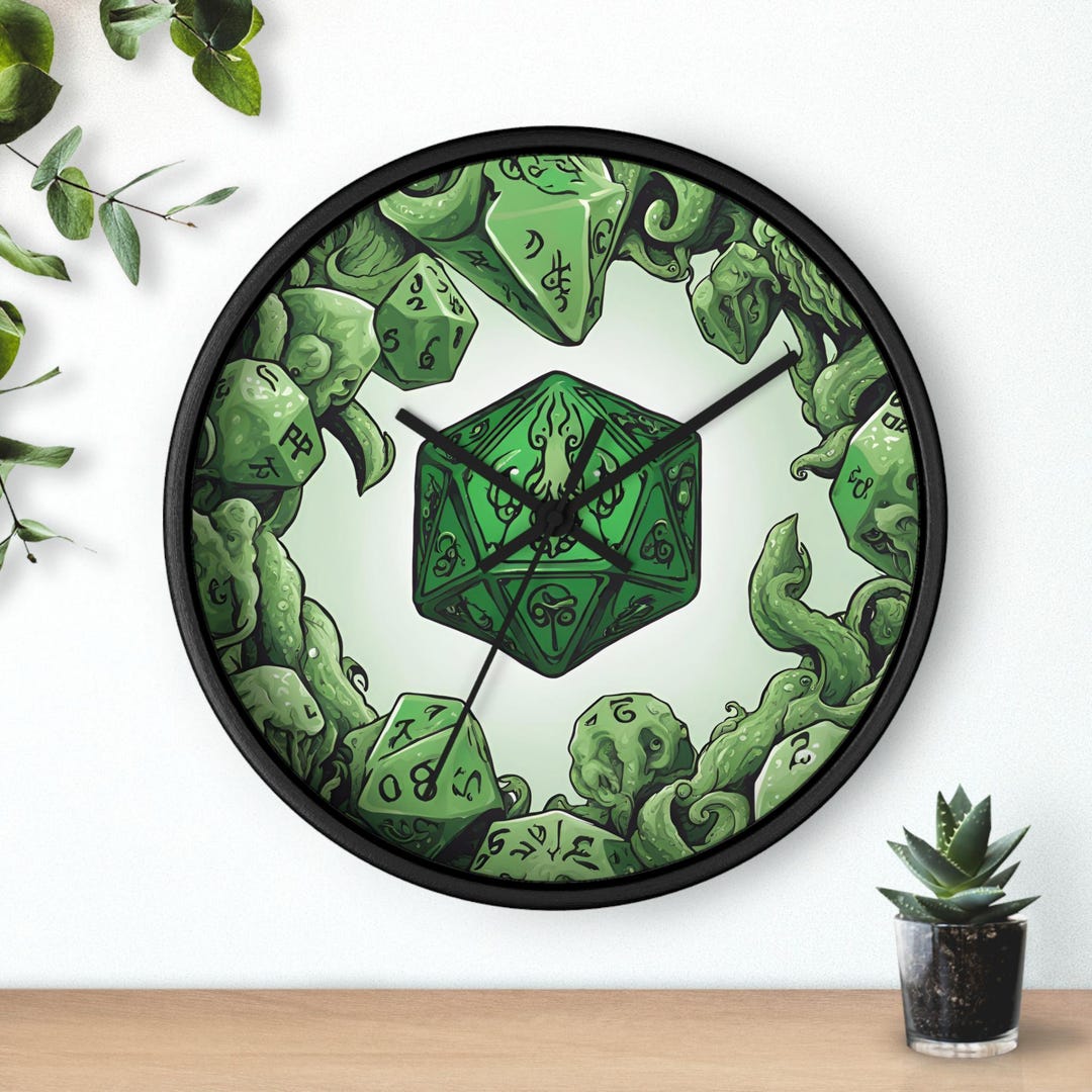 Cosmic Horror God Tentacles Wall Clock, Lovecraftian Cthulhu Decor ...
