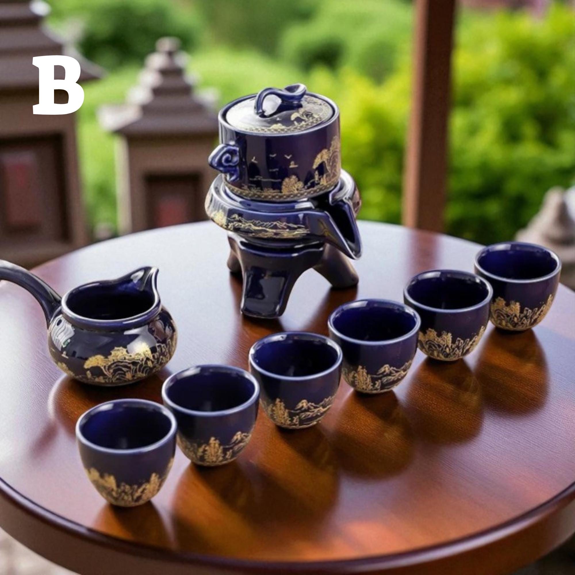 Handmade Ceramic Kung Fu Tea Set – Traditional Chinese Gongfu Teapot ...