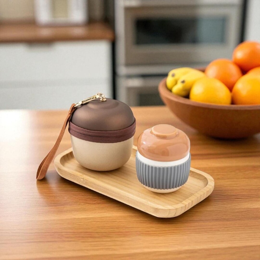 Japanese Travel Tea Set | Portable Ceramic Teapot and Cup | Minimalist ...