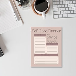 Printable Self-care Planner Bundle Template 11 Pages Wellness Journal ...