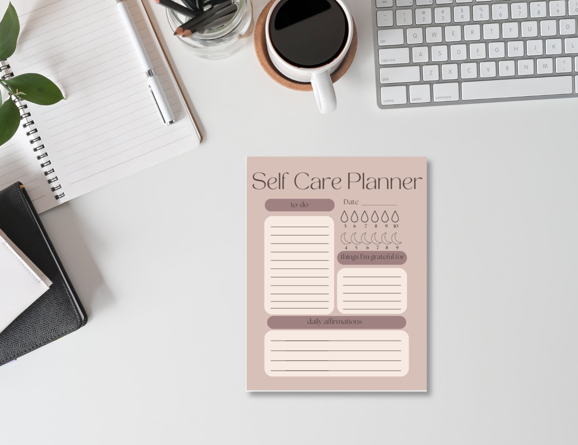 Printable Self-care Planner Bundle Template 11 Pages Wellness Journal, Mental Health ...