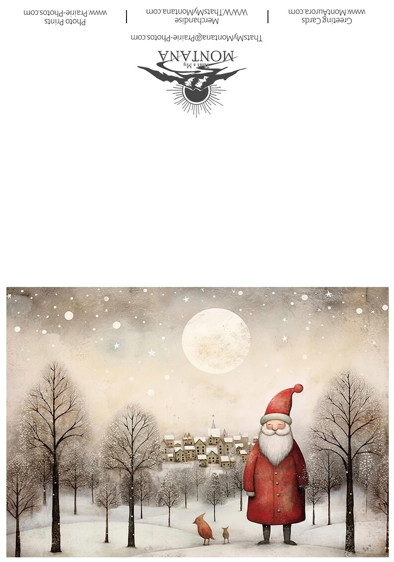 Dreamy Watercolor Winter Christmas Art Card Pack (CH 7), 5 Different ...