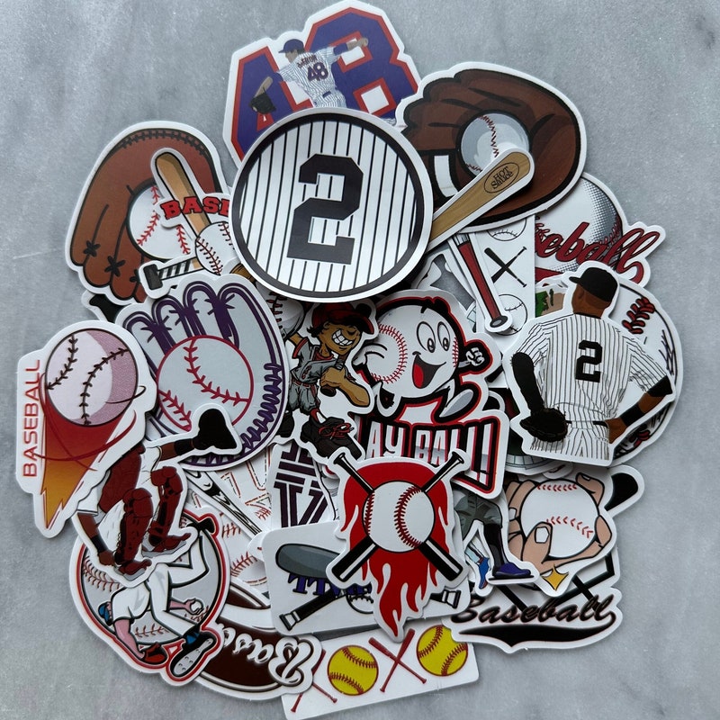 Baseball Stickers - Etsy