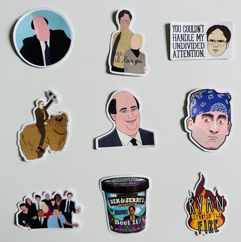 The Office Meme Sticker Bundle 10pcs Funny Michael Scott Stickers for ...