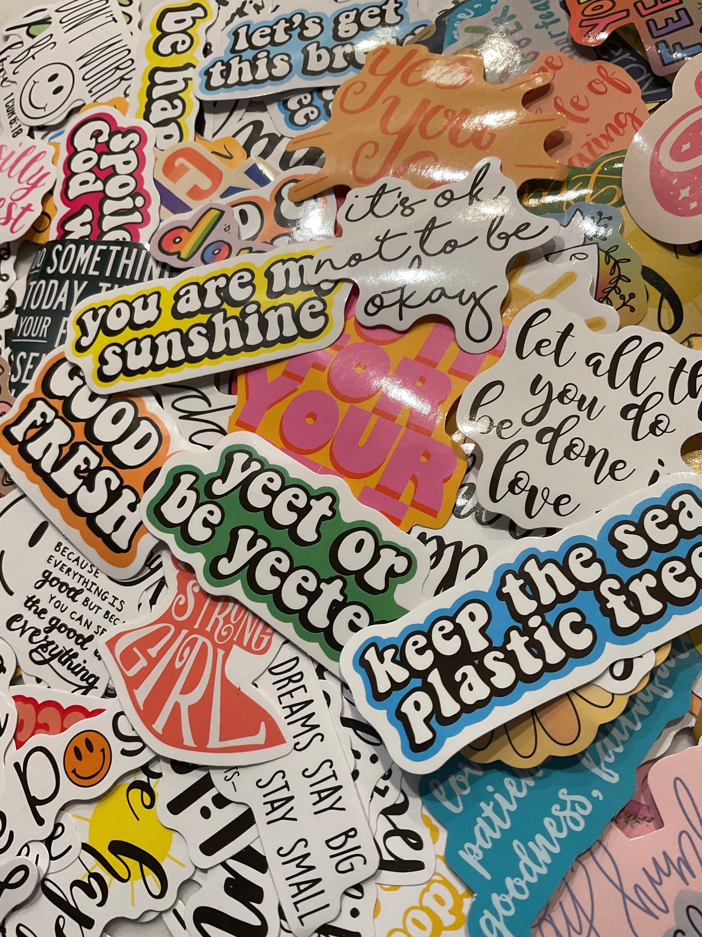 Motivational Affirmation Sticker Pack 5-30 Pcs Inspirational Stickers ...
