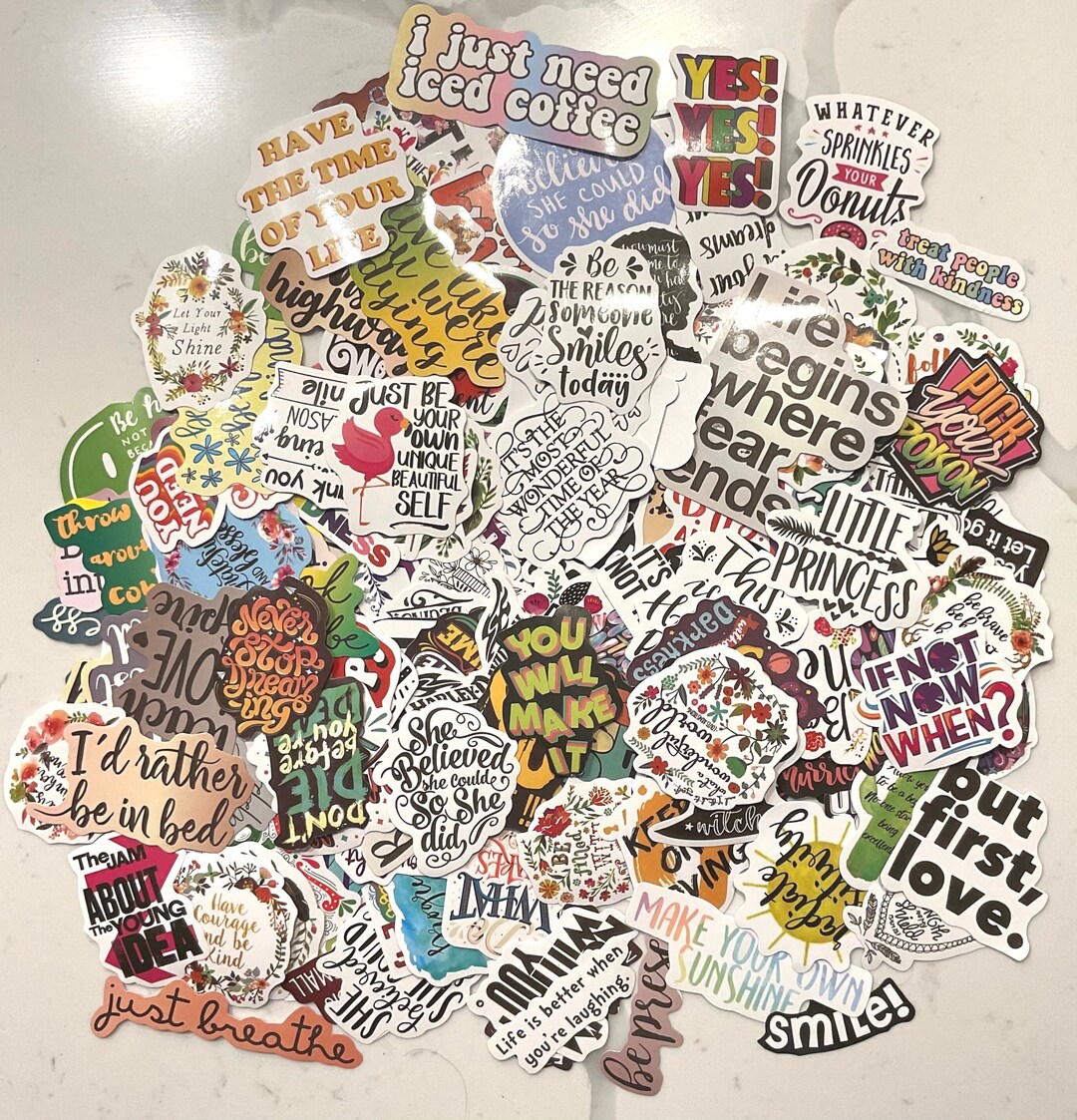 Motivational Affirmation Sticker Pack 5-30 Pcs Inspirational Stickers ...