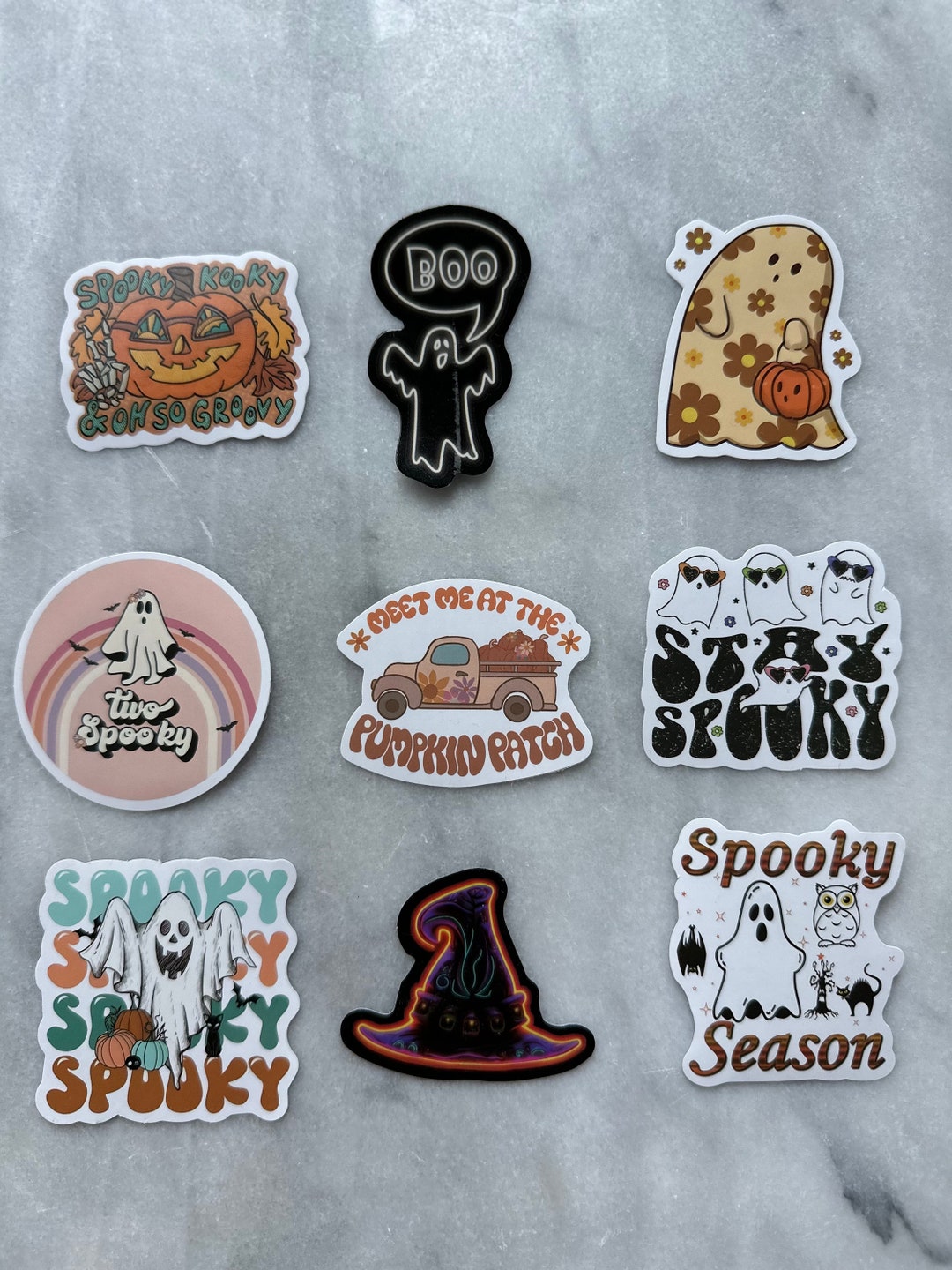 Halloween Stickers, Spooky Sticker Pack, Halloween Aesthetic, Pumpkin ...