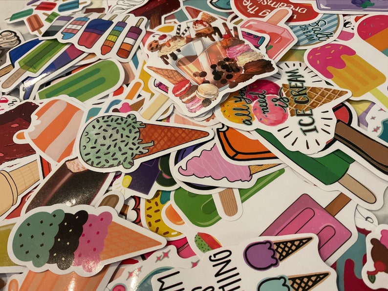 Summer Aesthetic Sticker Pack (5-30 Pcs) Reading Water Bottle Stickers ...