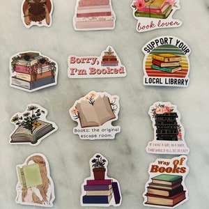 Booktok Girly Stickers (5-50pcs) - Reading Stickers- Decorate Your ...