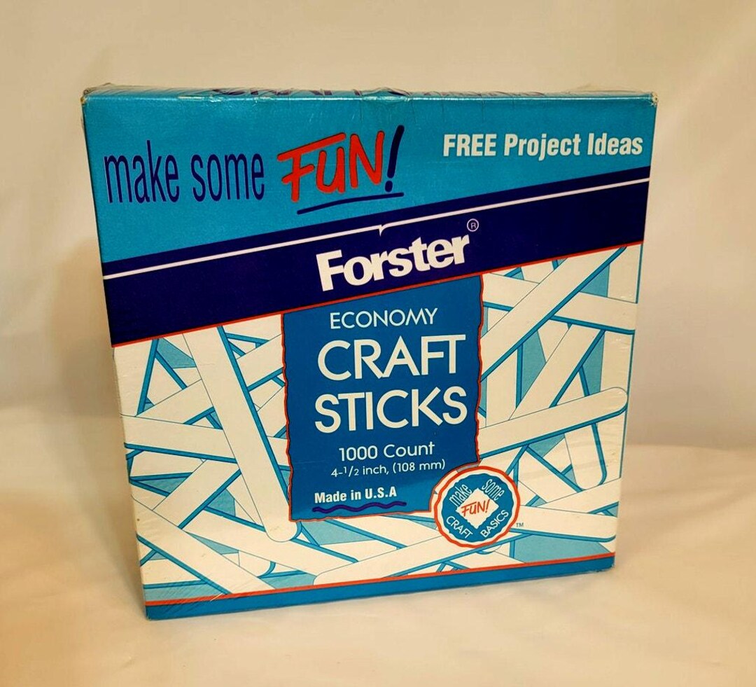 1000 New in Box Craft Sticks forster Brand Free Project Ideas Make Some ...