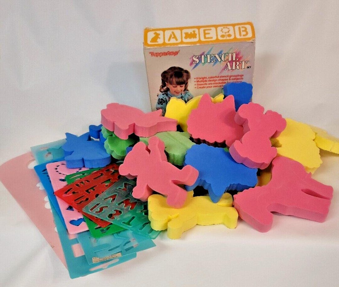 Childrens Stencils Tupperware Sponge Misc. Numbers Letters Other - Etsy