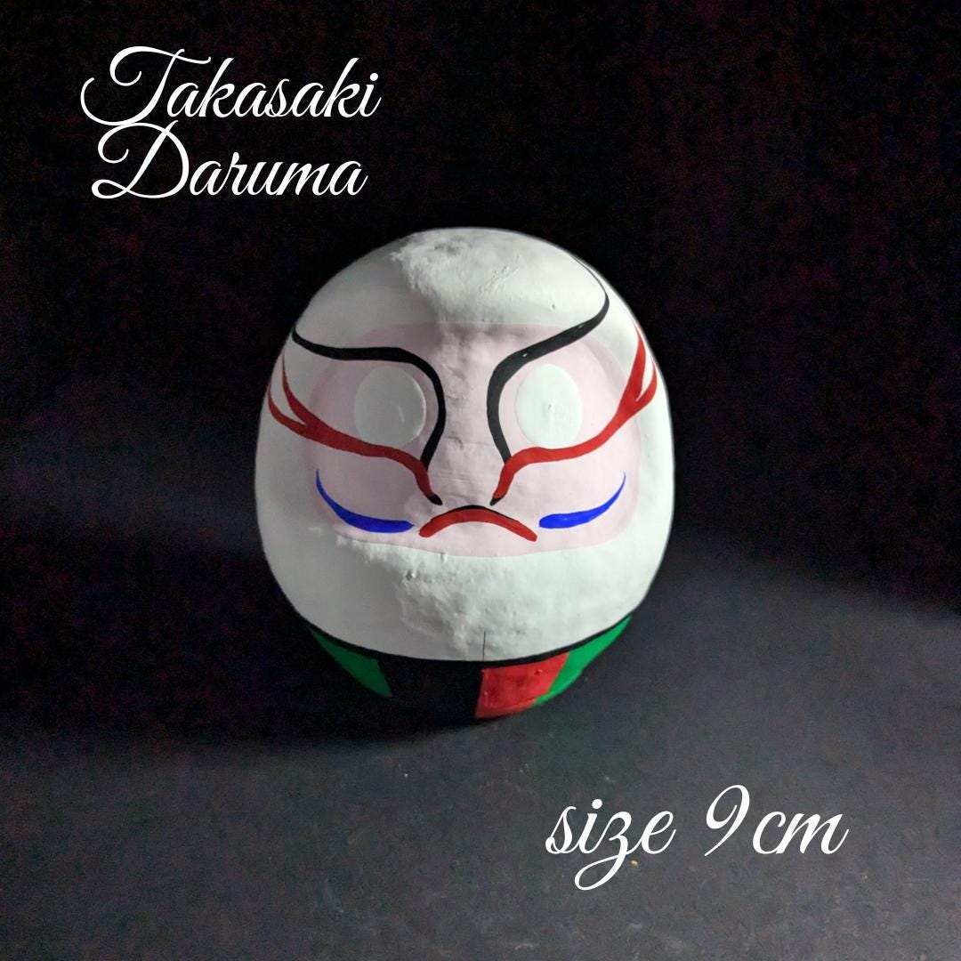 Japanese Kabuki Daruma Doll - Etsy