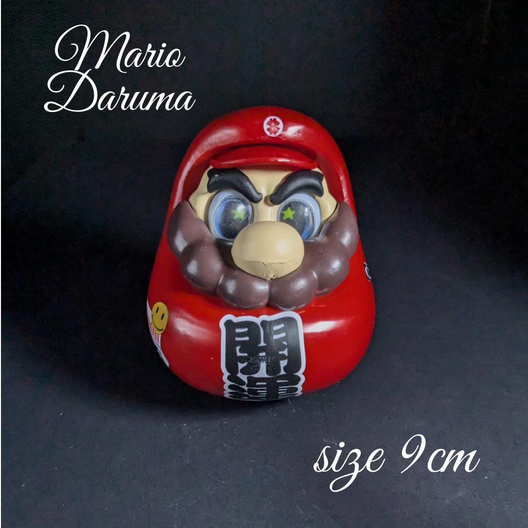 Japanese Super Mario Daruma Doll - Etsy