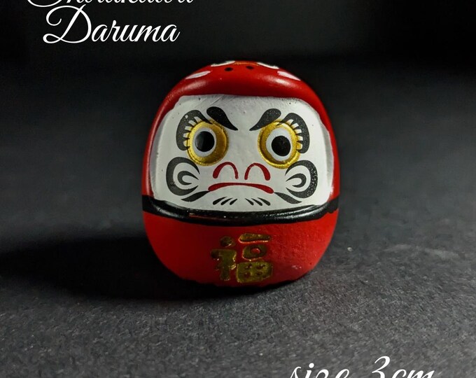 Japanese Mini Akabeko Daruma Doll - Etsy