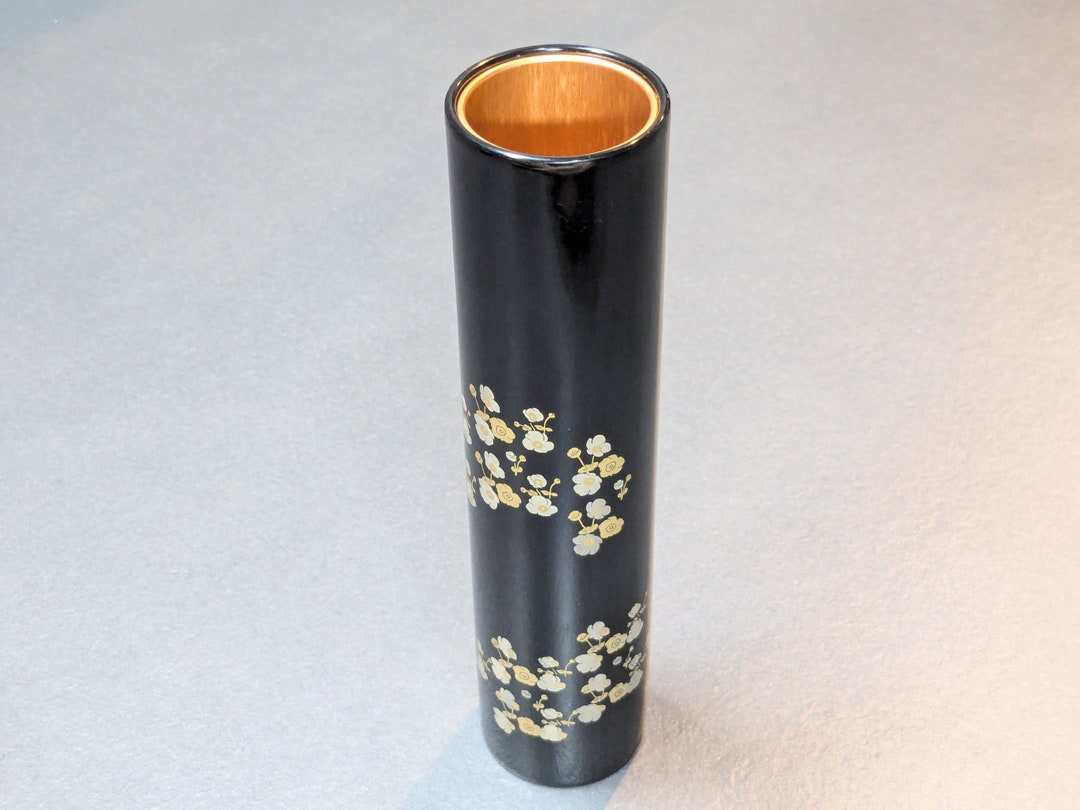 Traditional Japanese Wajima Lacquerware Vase - Etsy